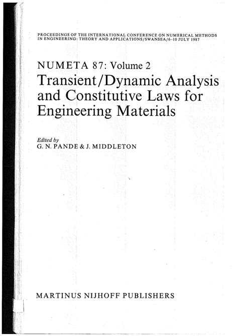 Pdf On Consistent Tangent Matrices For Frictional Contact Problems