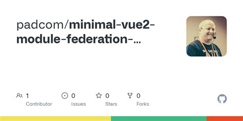 Github Padcomminimal Vue2 Module Federation Example