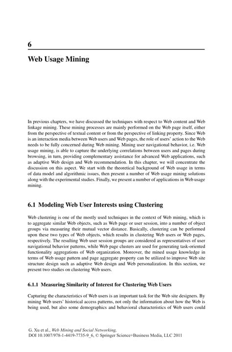 Pdf Web Usage Mining