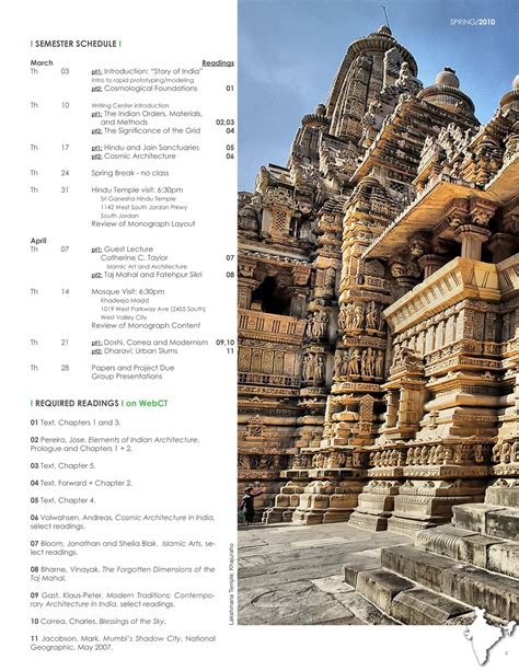 Jacob Gines Professing At Ucap The Architecture Of India Syllabus