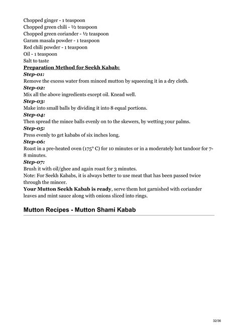 Top 22 Healthy And Traditional Homemade Mutton Recipes Pdf