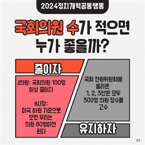 [카드뉴스] 국회의원 수가 적으면 누가 좋을까 여수시민협
