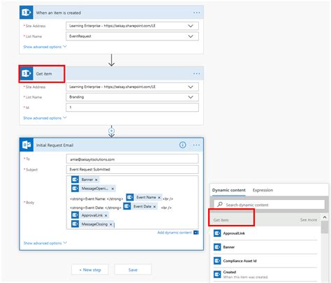 Seisay IT Solutions Microsoft Flow Reusable Email Content