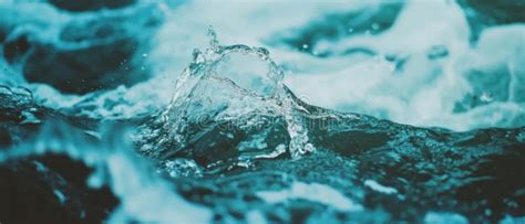 Abstract Waves Create A Serene Background With Calming Shades Of Blue For Digital Use Stock