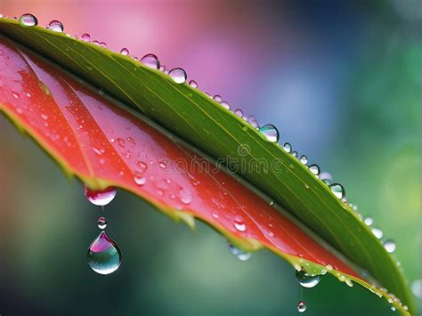 Raindrops Falling Into Puddle Creating Ripples For Website Background Stock Illustration