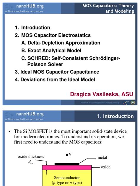 Mos Tutorial Pdf Mosfet Capacitor