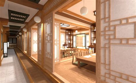 고급 한정식 식당vip룸 내부