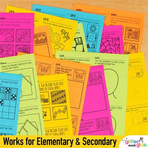 Principles Of Design Exit Tickets Art Formative Assessment