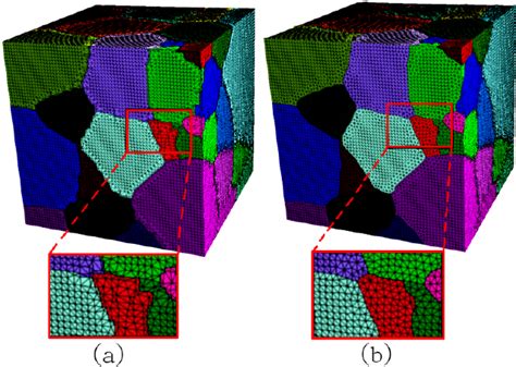 A The Original Tetrahedral Mesh B The Improved Tetrahedral Mesh