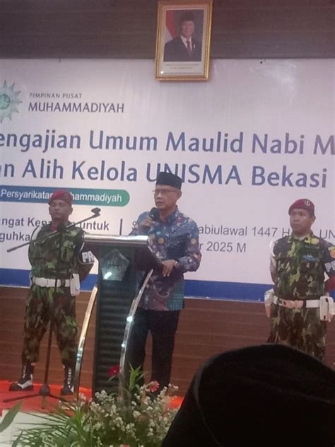 Prof Dr Haidar Nashir Unisma 45 Bekasi Dialihkelola Jadi Universitas Muhammadiyah Indonesia
