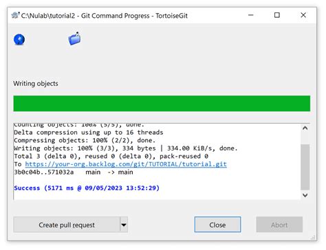 推送到远程存储库 Git tutorial Nulab