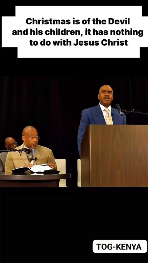 Pastor Gino Jennings Christmas Is A Lie Jesus Christ Was Not Born On December 25th No Real