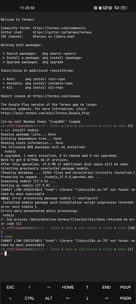 [bug] apt install nodejs error · issue 2711 · termux termux app · github