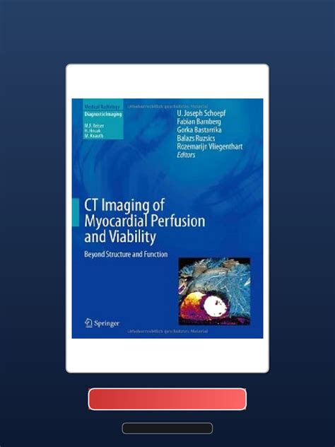 Ct Imaging Of Myocardial Perfusion And Viability Beyond Structure And Pdf Medical Imaging