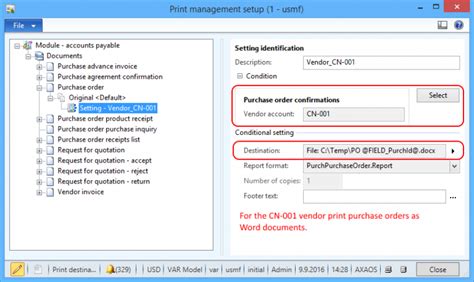 Print Purchase Orders In Different File Formats For Different Vendors Ms Dynamics Ax