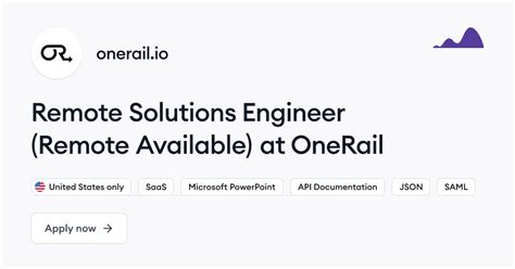 Himalayas On Linkedin Remote Solutions Engineer Remote Available Job At Onerail