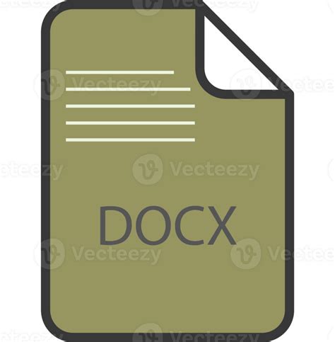 Docx File Icon Fill And Outline Rounded Corners 66500573 Png