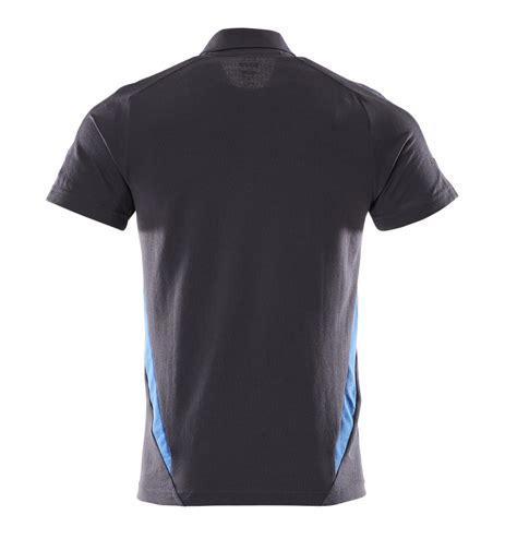 Mascot Accelerate Polo Shirt 18383 Dark Navy Azure Blue Theworkwearstore Ie Work Pants