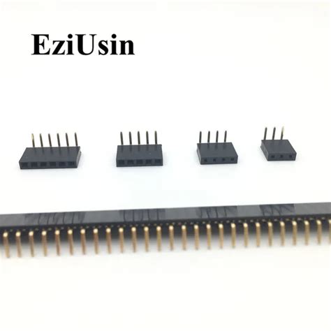 2 54 Mm R Egy Soros Anya 2 ~ 40p Pcb Tábla Derékszögű Csap Fejléc