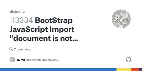 BootStrap JavaScript Import Document Is Not Defined Issue 3334