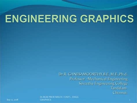 Unit 1 Orthographic Projection Engineering Graphics Ppt