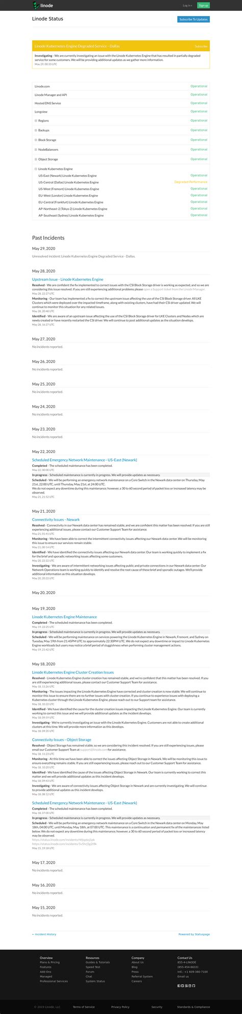 Linode Status