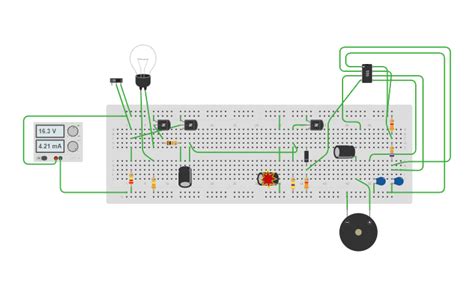 Circuit Design Rain Sensor Tinkercad