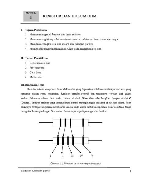 Modul Resistor Pdf