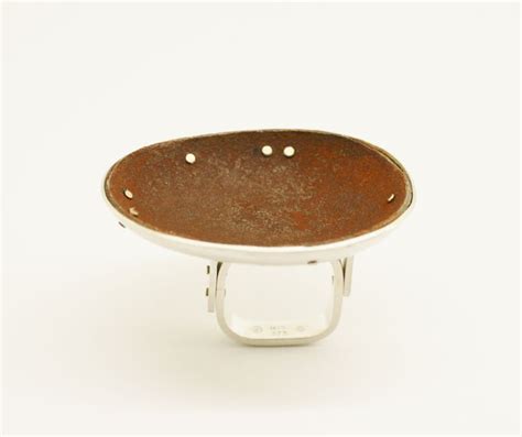 Rust Ring A Unique Combination Of Steel Silver And Red Gold