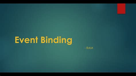 Event Binding In Angular Youtube