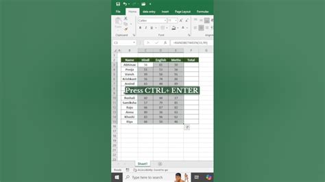Try This Excel Trick For Beginners Randbetween Function🚀 Excel Excelforbeginners