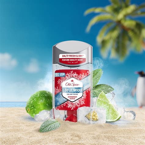 Old Spice Cold Spice Antiperspirant Clear Gel Cool Mint Perfume 70ml Norge
