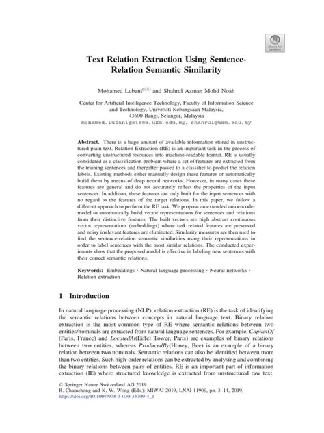 Text Relation Extraction Pdf Artificial Neural Network Conceptual Model
