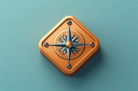 Premium Ai Image Photo Compass 3d Render Icon Illustration