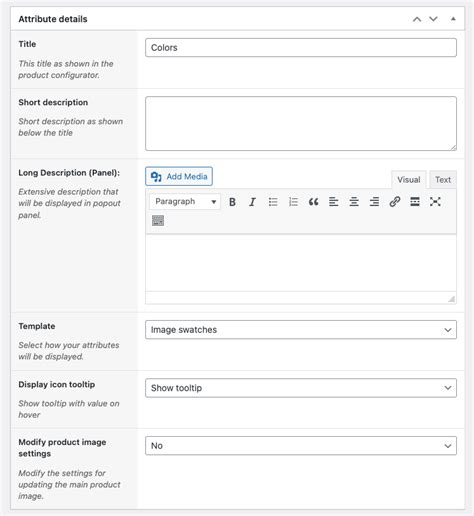 Staggs Attributes The Building Blocks Of The Configurator Builder