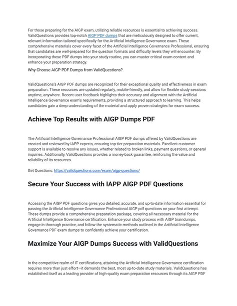 The Most Reliable Iapp Aigp Exam Prep Resource By Valid Questions Issuu