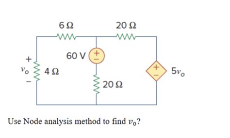 Solved Use Node Analysis Method To ﻿find V0use Node Analysis