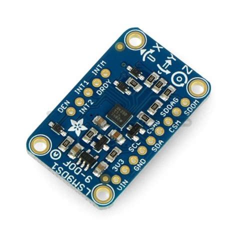 9 Dof 3 Axis Digital Accelerometer Gyroscope And Magnetometer Temperature Breakout Board