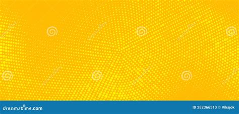 Yellow Radial Halftone Background Retro Comic Grain Pixel Texture Pixelated Dots Cartoon