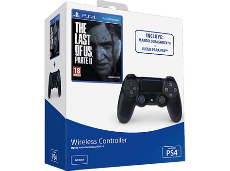 Mando Sony Dualshock 4 V2 Para Ps4 Negro Juego Ps4 The Last Of Us