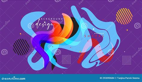 Abstract Background With Colorful Geometric Elements Stock Illustration Illustration Of Tone