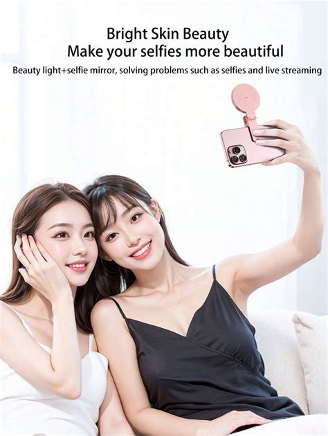 Live Streaming And Selfie Lighting Kit Rear Selfie Mirror And Clip On