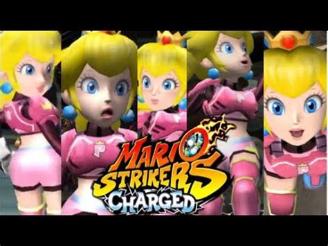 Mario Strikers Charged All Princess Peach Scene And Animations Youtube