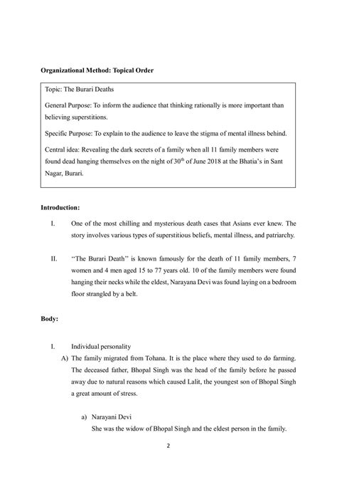 Informative Speech Outline Sble3163 Public Speaking Skills Uum