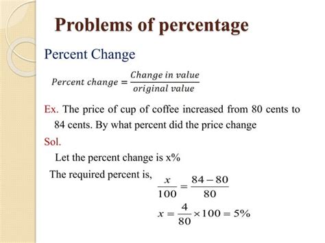 Percentage Math Basics PPTX Business Business And Finance