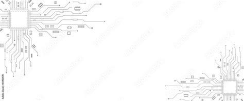 Abstract Technology Circuit Board Background Grey White Abstract Technology Background Digital