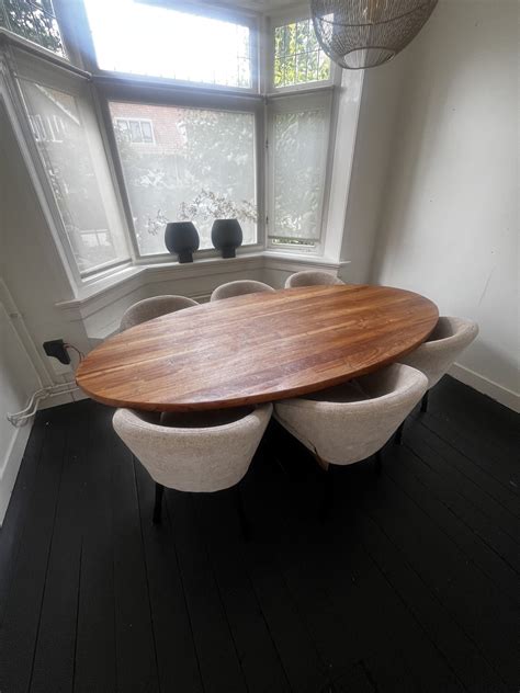 Ovalen Houten Eettafel €250 Whoppah