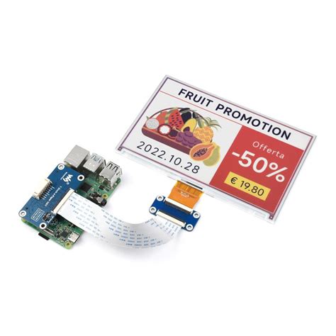 73inch Acep 7 Color E Paper E Ink Display Module 800×480 Pixels Spi