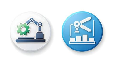 3d Ai Machine Learning And Production Optimization Icons For Enhanced
