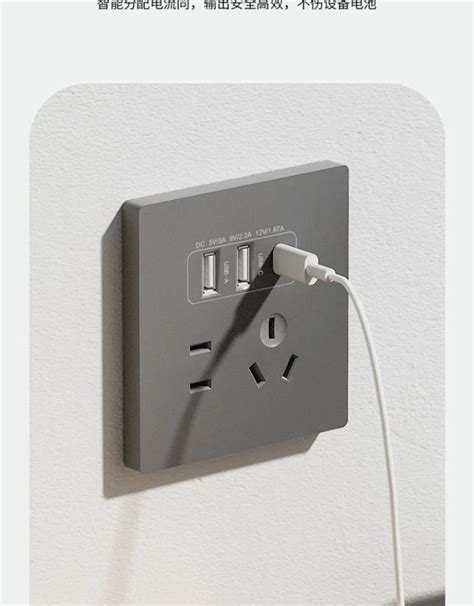 国际电工86型20w快充usb插座开关面板墙壁手机充电type C家用五孔 天猫 花瓣网